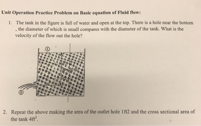 Solved Unit Operation Practice Problem on Basic equation of | Chegg.com