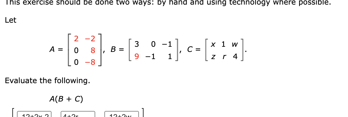 Solved Ihis exercise should be done two ways: by hand and | Chegg.com
