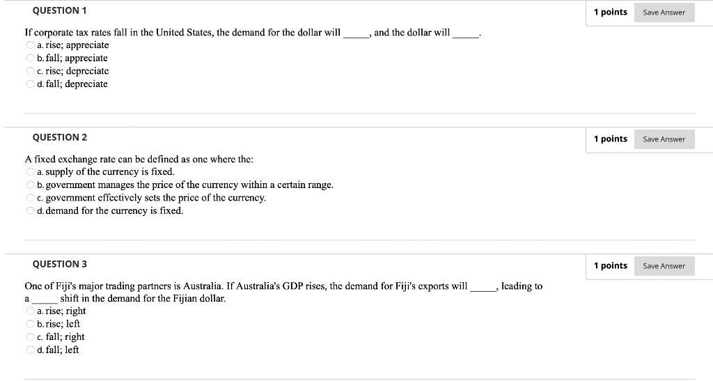 Solved If corporate tax rates fall in the United States, the | Chegg.com