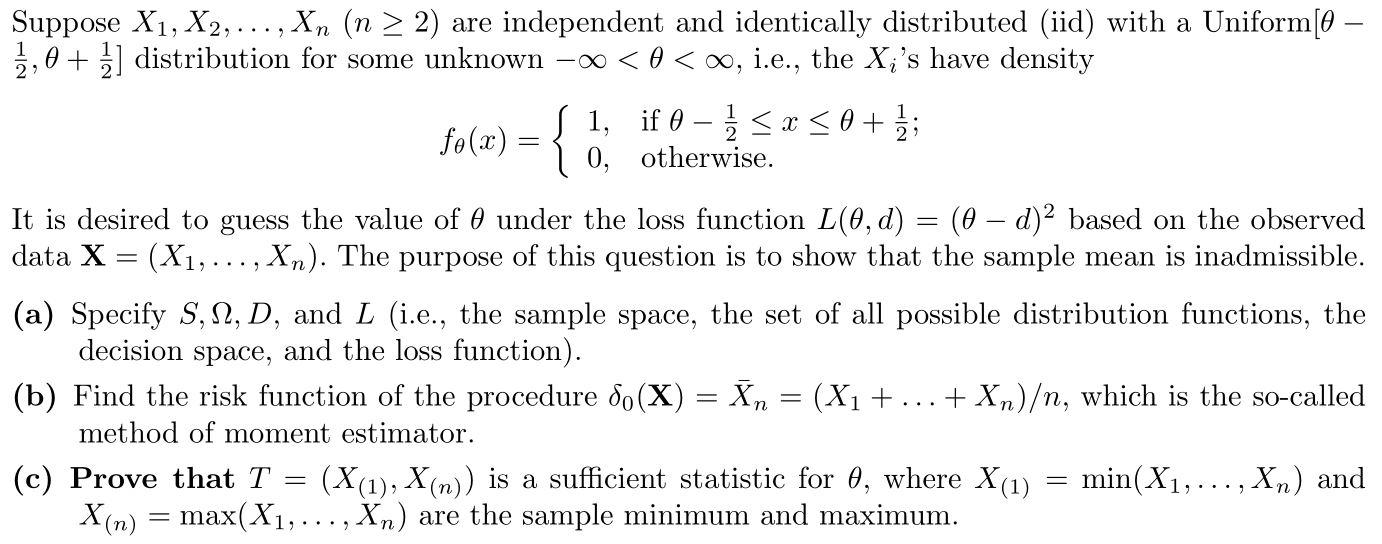 Solved 2 Suppose X1, X2, ..., Xn (n > 2) are independent and | Chegg.com