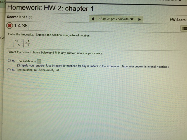 Solved Homework Hw 2 Chapter 1 Score 0 Of 1 Pt 15 Of 25