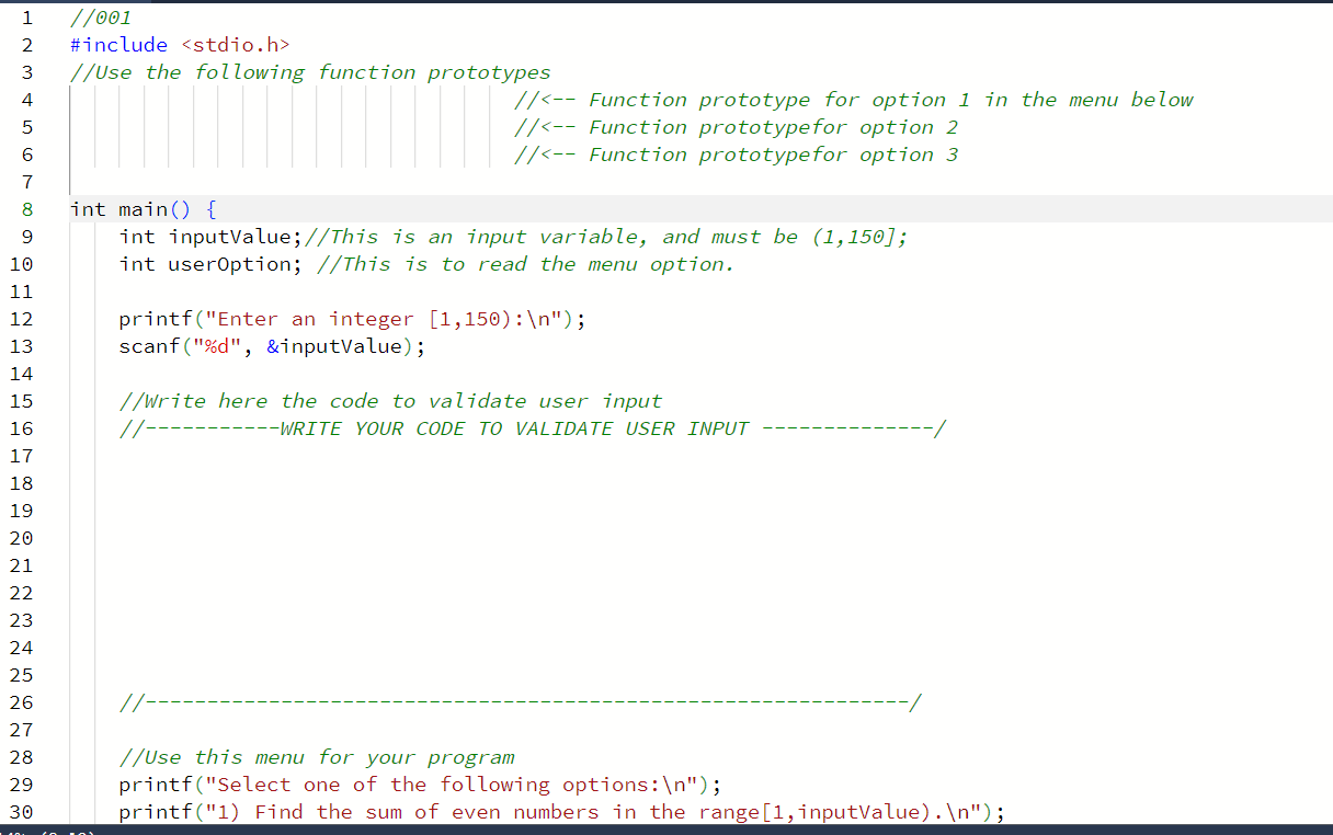 Solved Writing a program in C with 4 test cases. | Chegg.com
