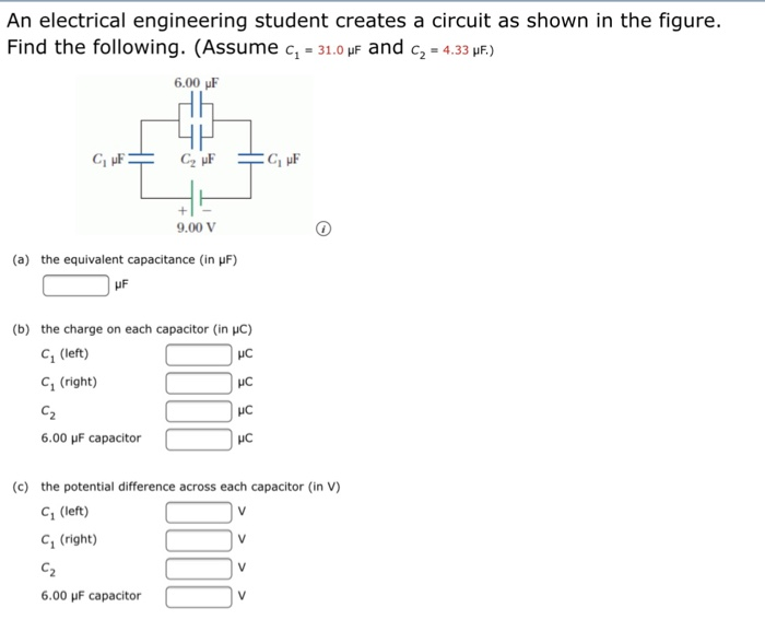 Solved An electrical engineering student creates a circuit | Chegg.com