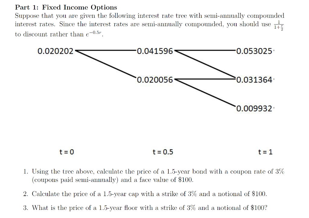 Part 1: Fixed Income Options Suppose that you are | Chegg.com