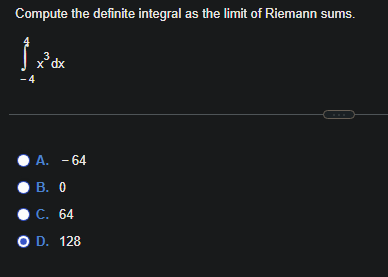 Solved Compute the definite integral as the limit of Riemann | Chegg.com