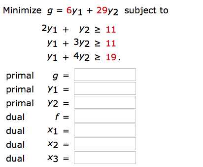 Solved Write the dual maximization problem, and then solve | Chegg.com