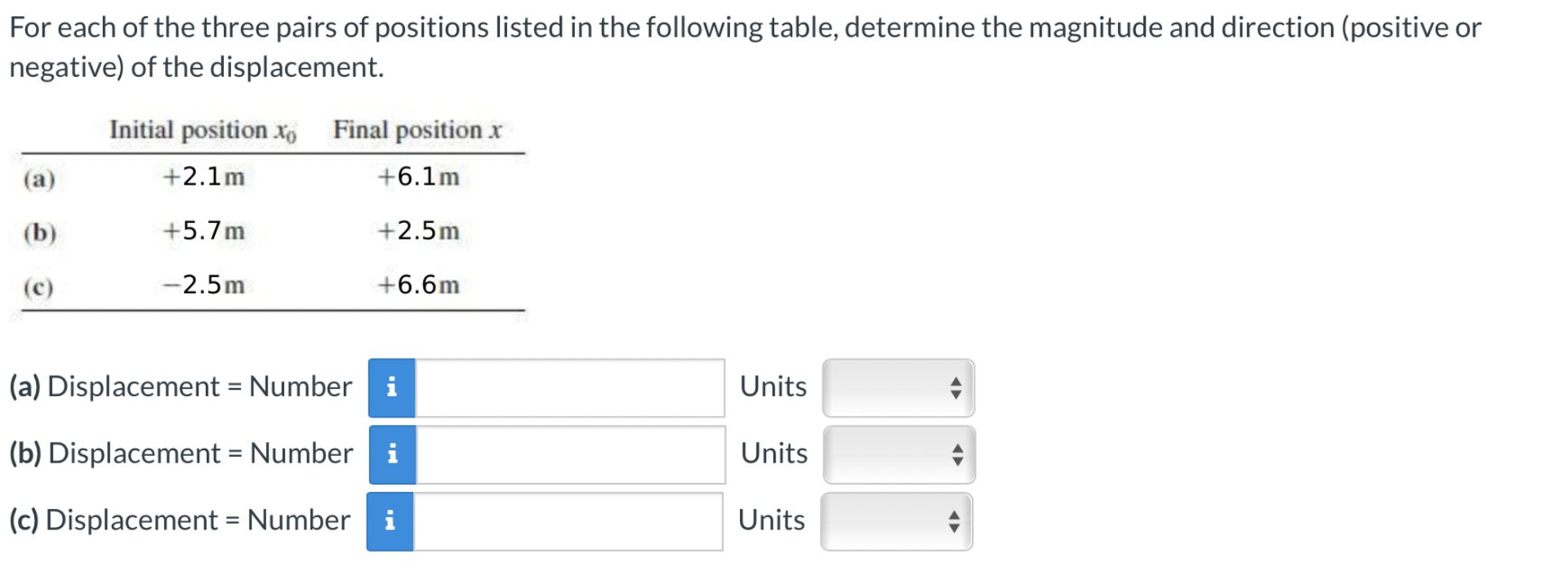 Solved For each of the three pairs of positions listed in | Chegg.com