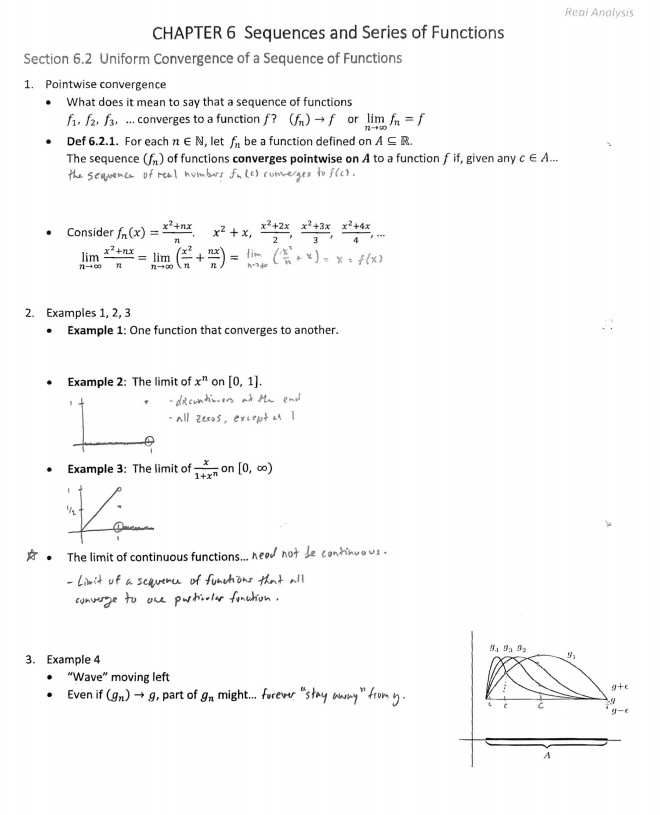 Solved 3. Define a sequence of functions on R by fn(x) = {1 | Chegg.com