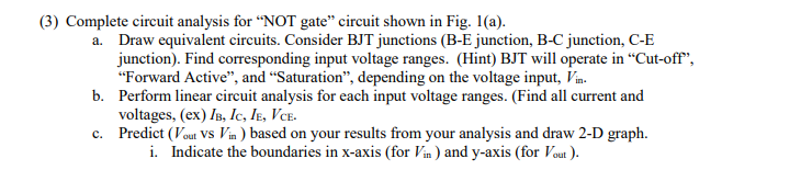 (Part 1) Resistor-Transistor Logic (RTL) - "NOT” | Chegg.com