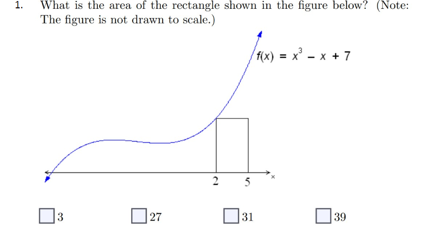 Solved What is the area of the rectangle shown in the figure | Chegg.com