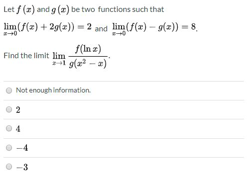 Solved ---------------------- Let f ( x ) and g ( x ) be two | Chegg.com