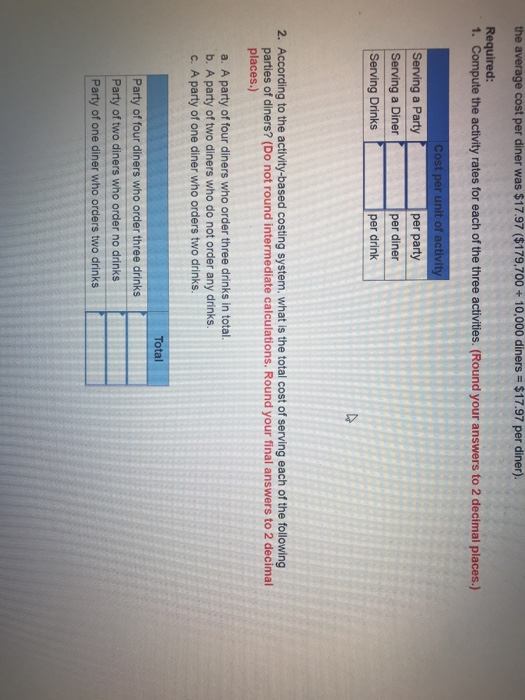 Solved 5 value 10.00 polnts Gino's Restaurant is a popular | Chegg.com