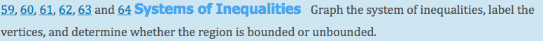 Solved 59, 60, 61, 62, 63 and 64 Systems of Inequalities | Chegg.com