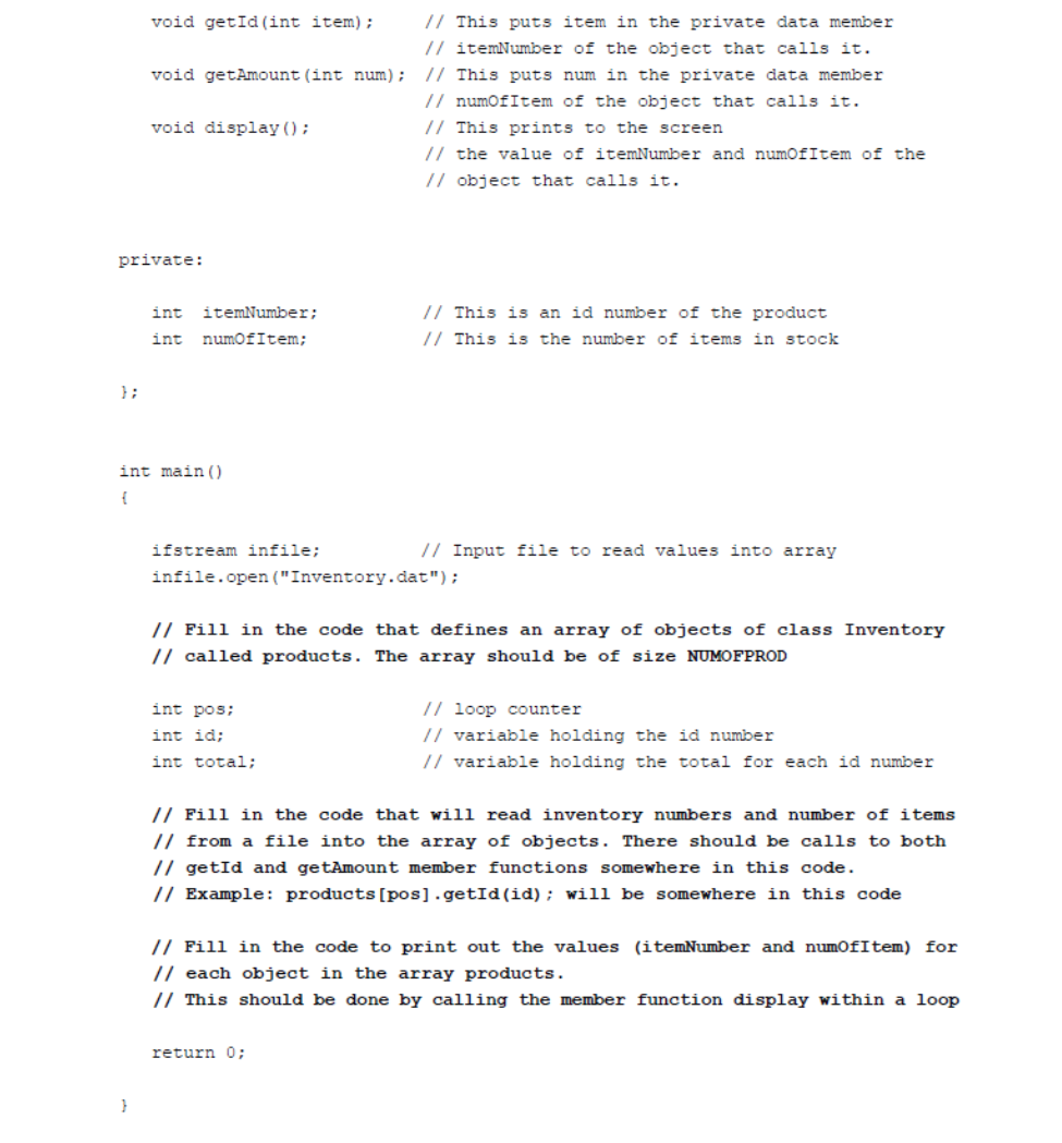 Solved Lab 13.4 Arrays of Objects Retrieve program | Chegg.com