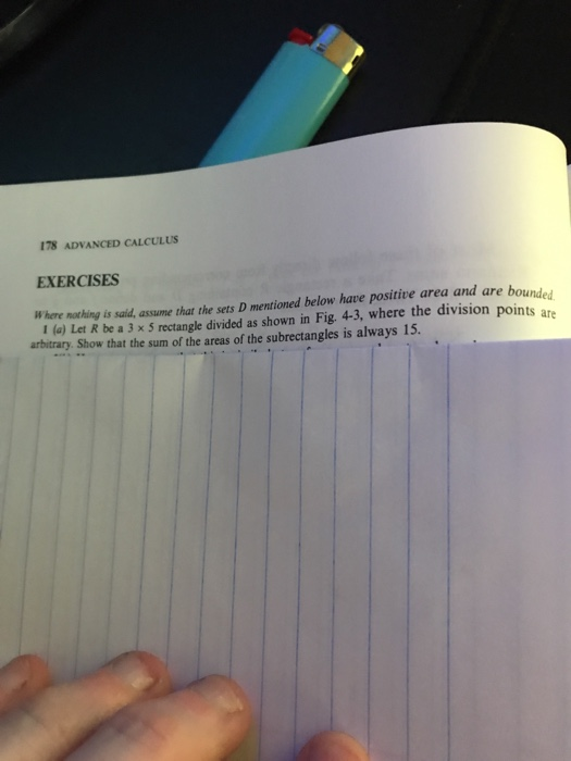 Solved 178 ADVANCED CALCULUS EXERCISES Where nothing is | Chegg.com