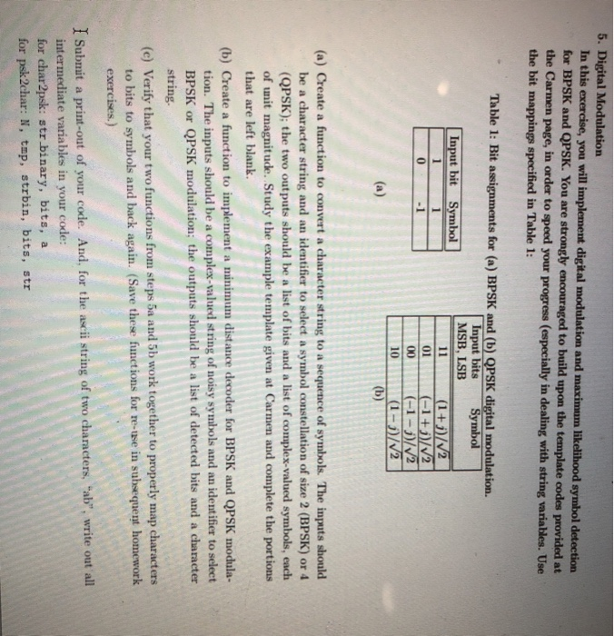 5 Digital Modulation In This Exercise You Will