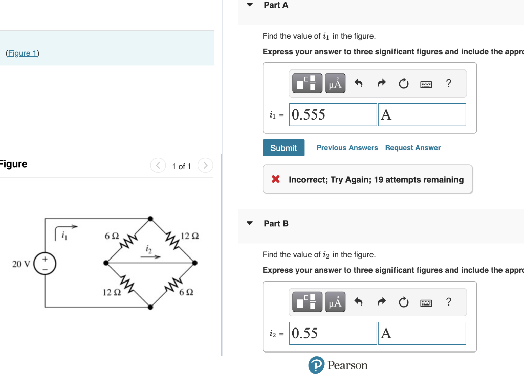 Solved Find the value of i1 in the figure. Express your | Chegg.com