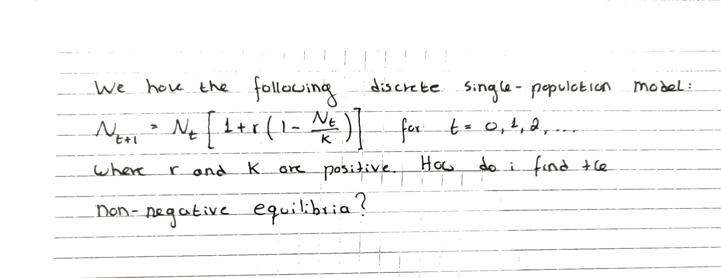 Solved We have the the following model: N discrete | Chegg.com