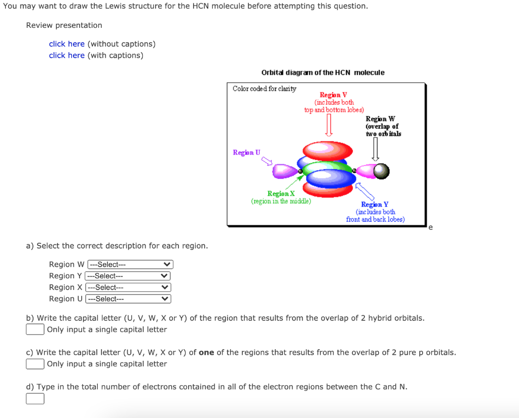 Solved You may want to draw the Lewis structure for the HCN | Chegg.com
