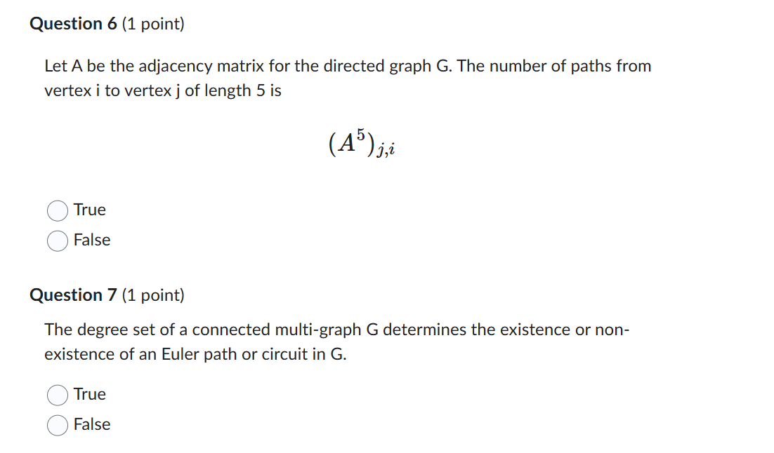 Solved Let A be the adjacency matrix for the directed graph | Chegg.com