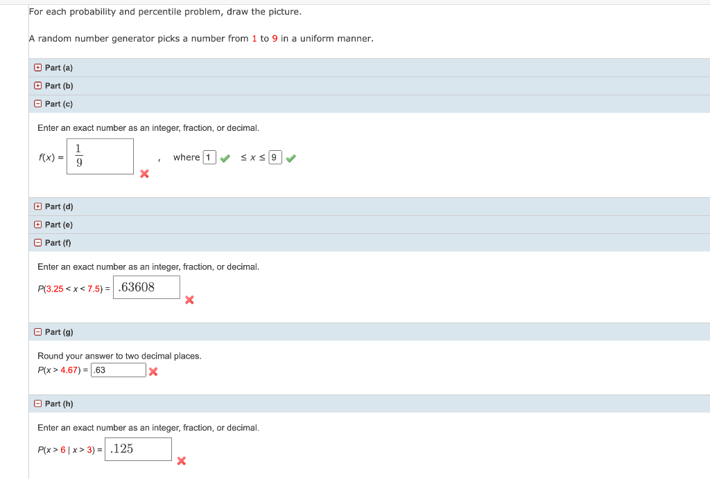 Solved For each probability and percentile problem, draw the | Chegg.com