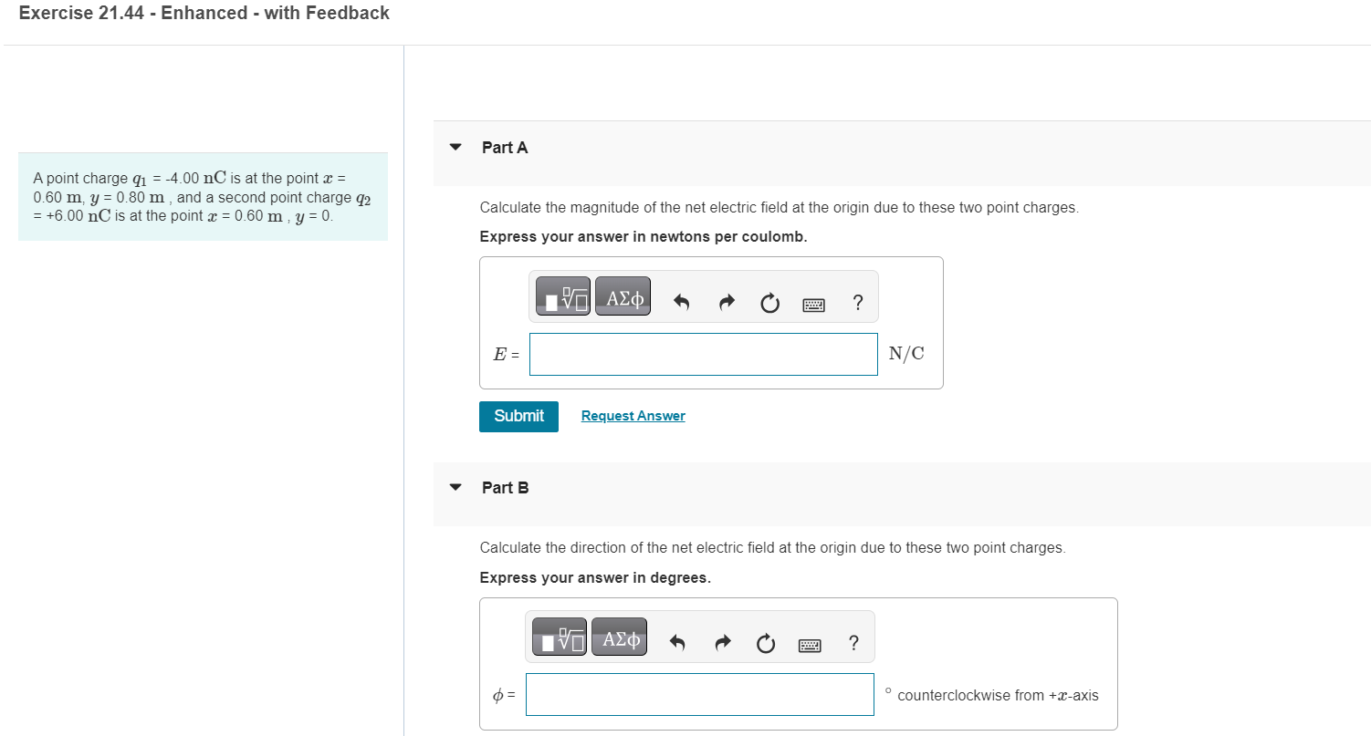 Part AA point charge q1=-4.00nC is at the point | Chegg.com Part AA point charge q1=-4.00nC is at the point | Chegg.com