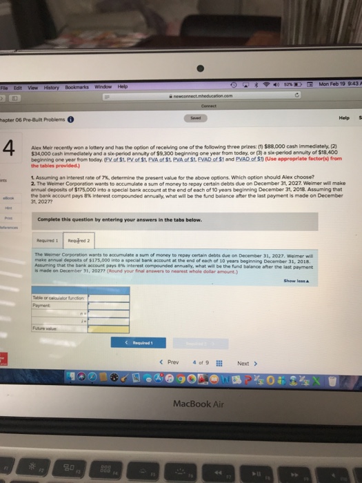Solved pter 06 Pre-Buit Problems Help Seve Alex Melr | Chegg.com