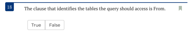 Solved lu The clause that identifies the tables the query | Chegg.com