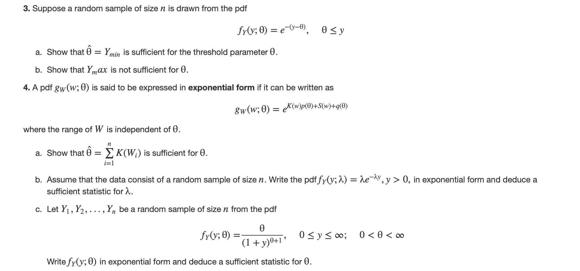 3. Suppose a random sample of size n is drawn from | Chegg.com