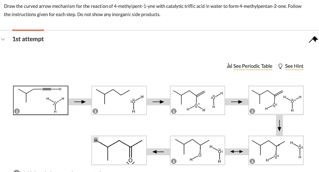 Given The Following Single Step Reaction Draw The Curved Arrow Mechanism