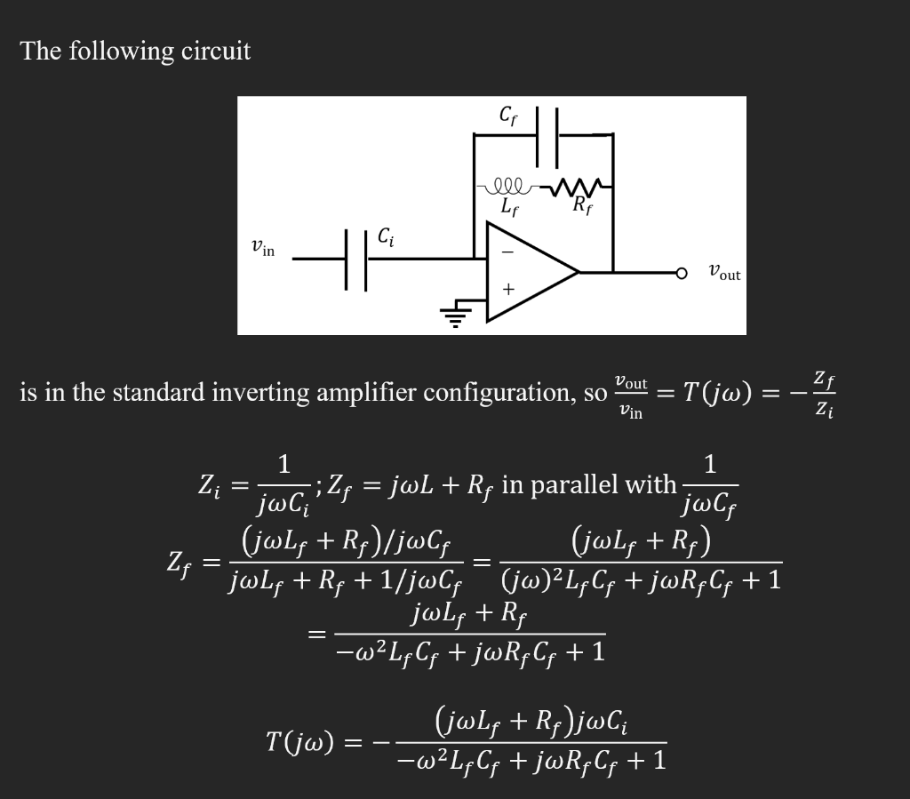 Solved Find the magnitude and phase of the transfer function | Chegg.com