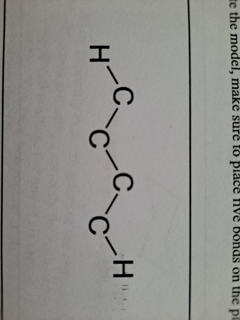 Solved 3a. From the molecular model kit, gather four carbon | Chegg.com