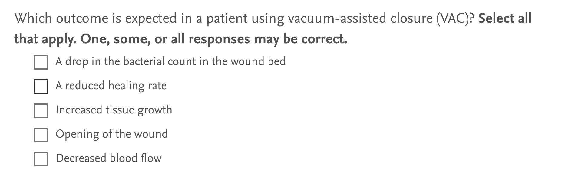 Solved Which outcome is expected in a patient using | Chegg.com