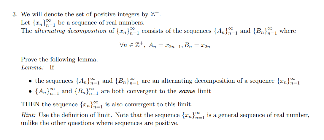 Solved We will denote the set of positive integers by Z+. | Chegg.com