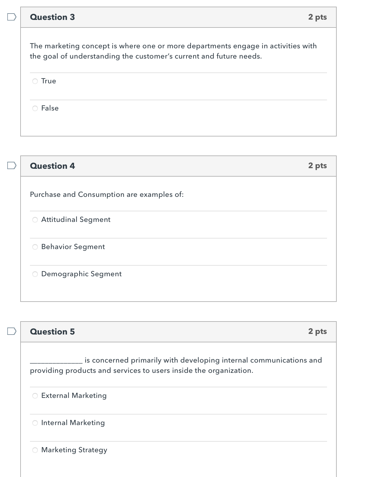 The marketing concept is where one or more | Chegg.com