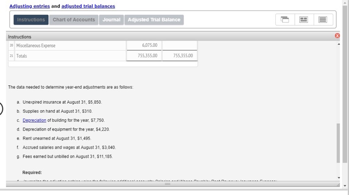 Solved 1. Journalize the adjusting entries using the | Chegg.com