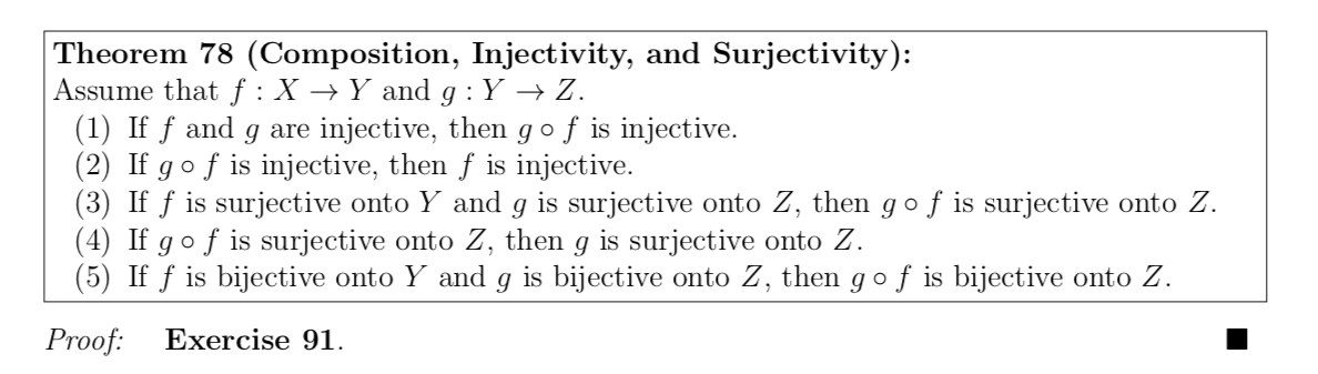 Solved Theorem 78 (Composition, Injectivity, and | Chegg.com