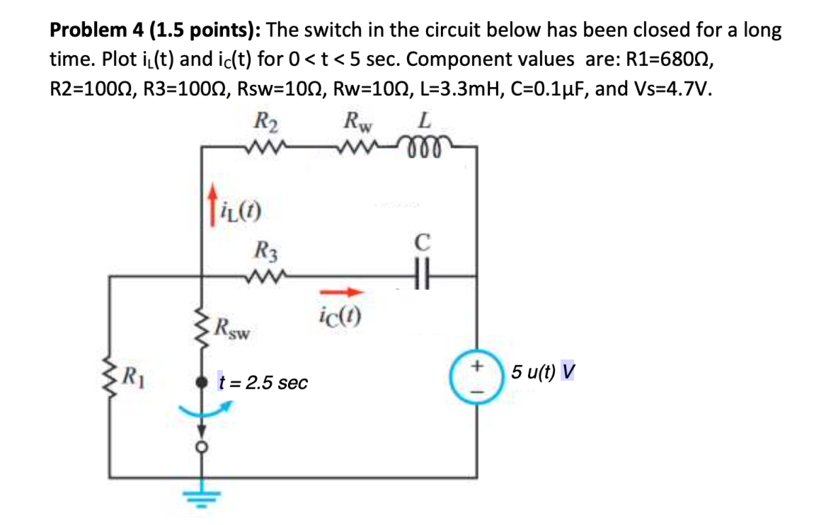 Solved Solve the following Problems using LTSpice: The | Chegg.com