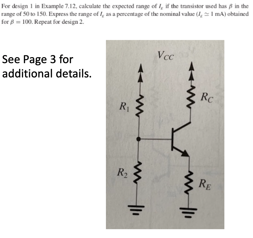 Solved For design 1 in Example 7.12, calculate the expected | Chegg.com