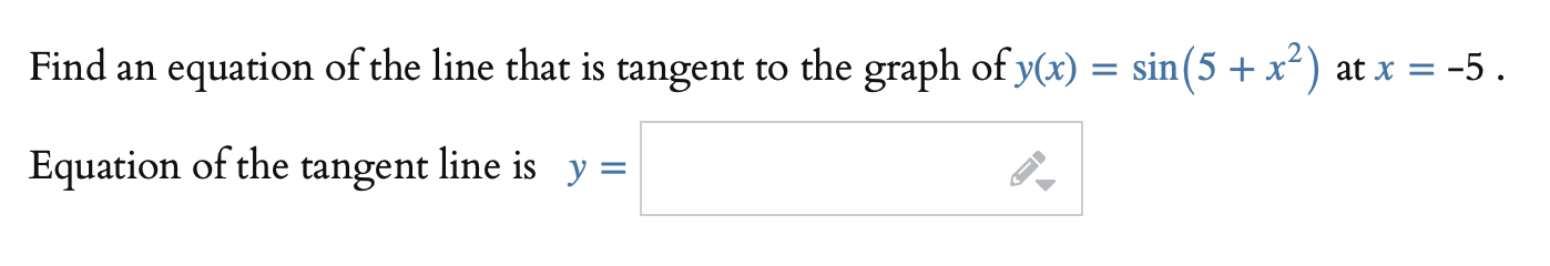 Solved Find an equation of the line that is tangent to the | Chegg.com
