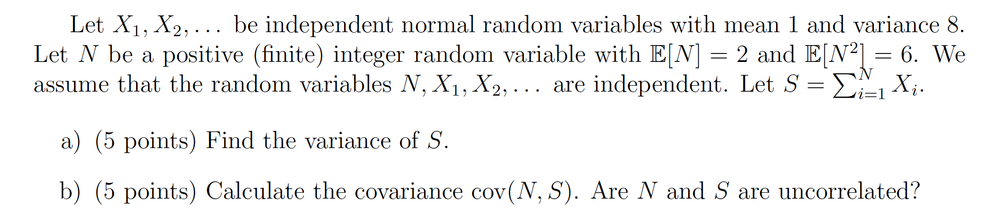 Solved Let X1, X2, ... be independent normal random | Chegg.com