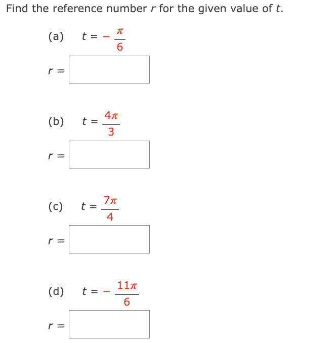 Solved Find the reference number r ﻿for the given value of | Chegg.com