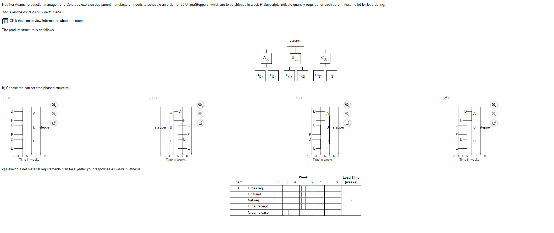 Solved This exercise contains only parts b and c. Click the | Chegg.com