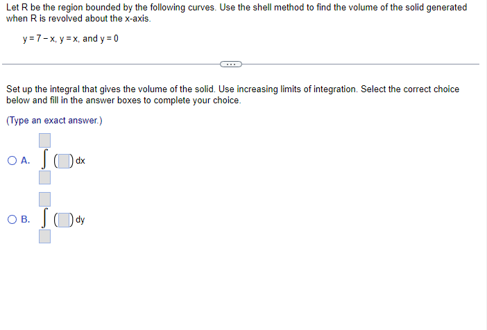 Solved Let R be the region bounded by the following curves. | Chegg.com