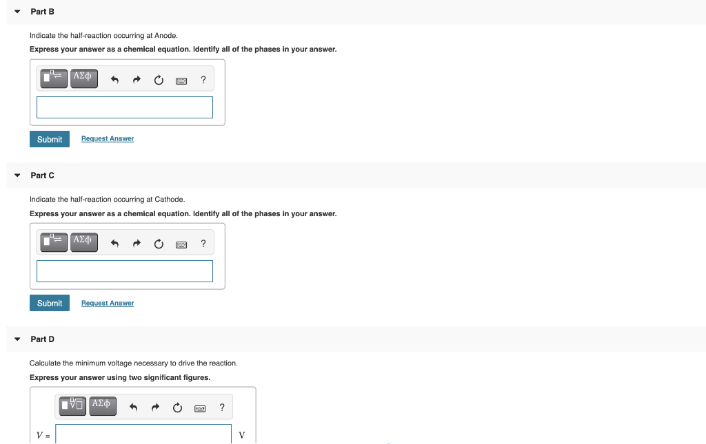 Solved Part A Label the anode and the cathode. Indicate the | Chegg.com