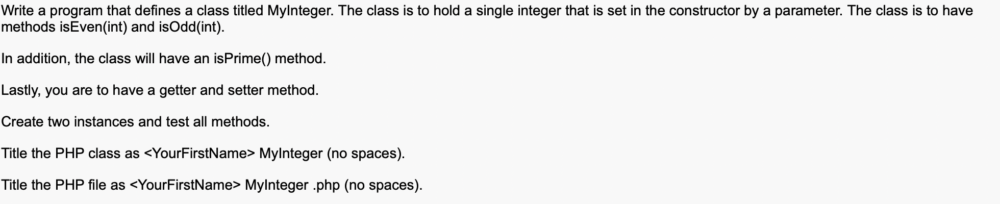 Solved Write a program that defines a class titled | Chegg.com