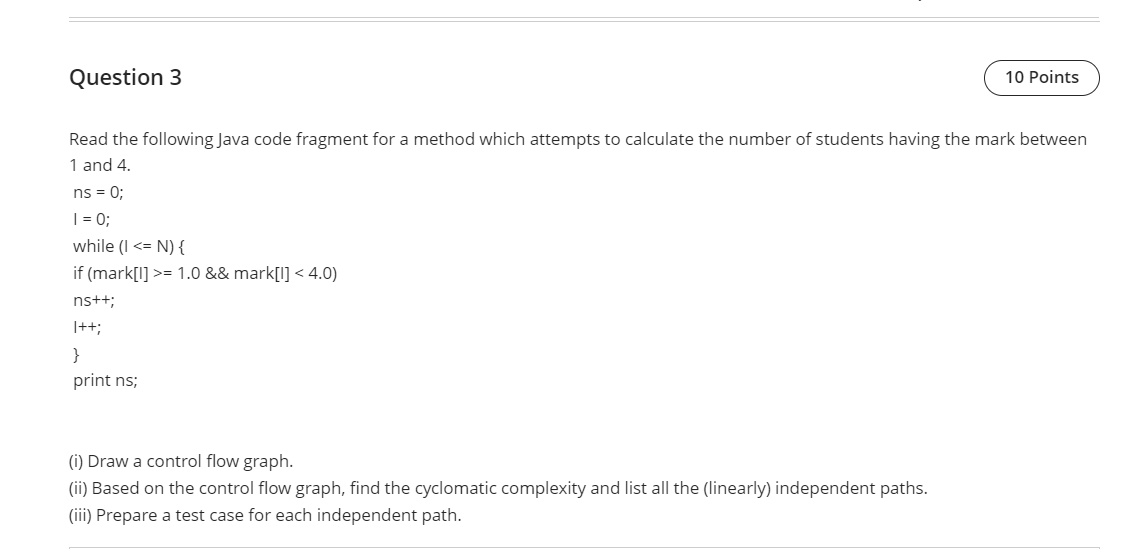 Solved Question 3 10 Points Read the following Java code | Chegg.com