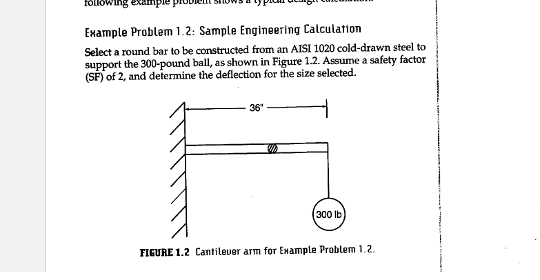 Solved Example Problem 1.2: Sample Engineering Calculation | Chegg.com