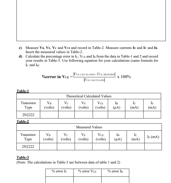 Solved a) Construct the circuit of Figure-1 using 2N2222 | Chegg.com