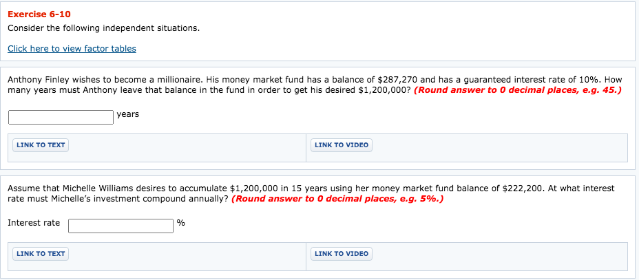 Solved Exercise 6-10 Consider the following independent | Chegg.com
